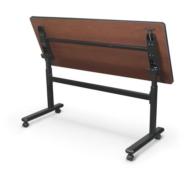 Height Adjustable Sit/Stand Flipper Table with Laminate Top, Rectangle ...