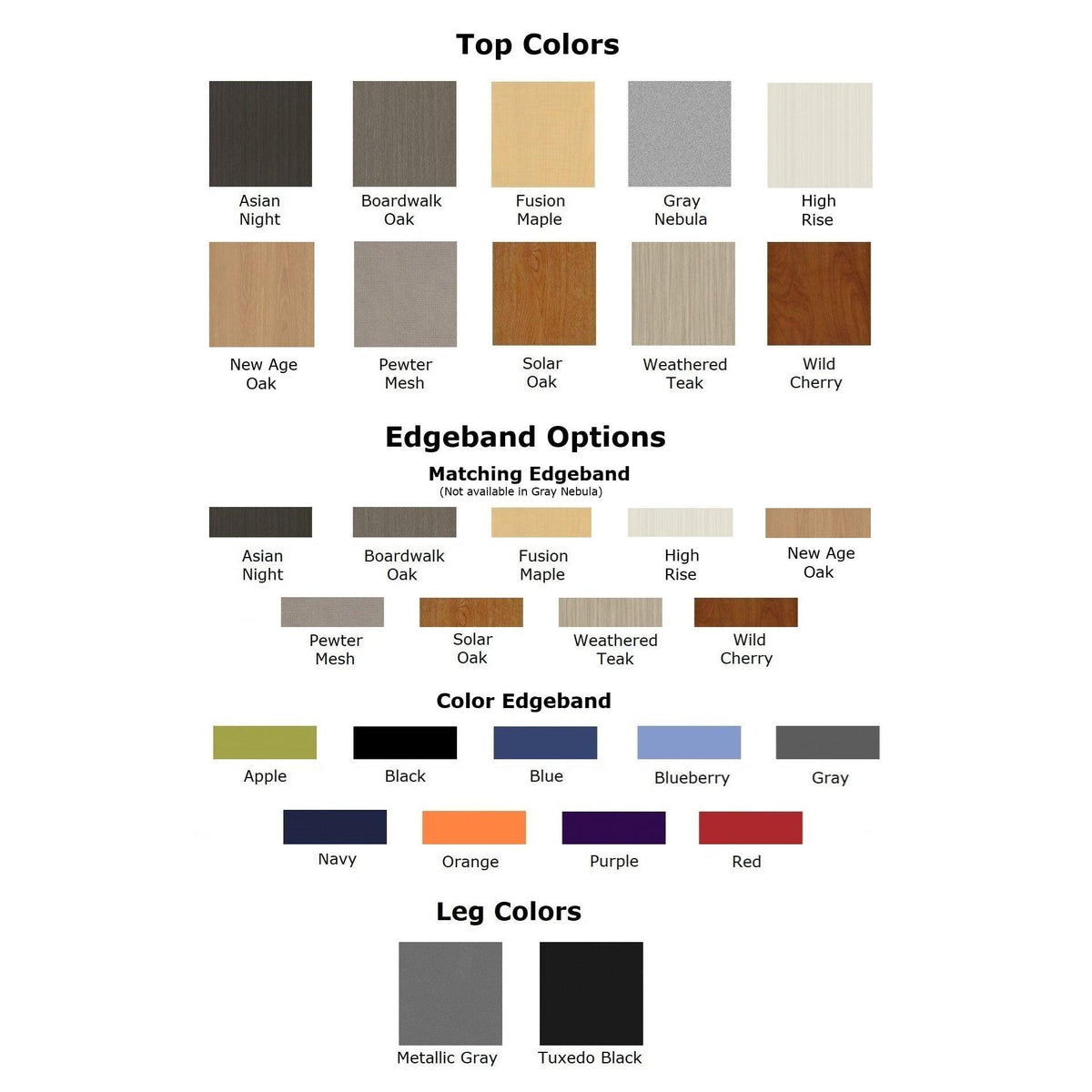 Flip and Nest Rectangular Training Table, 60 x 30 - NextGen Furniture, Inc.