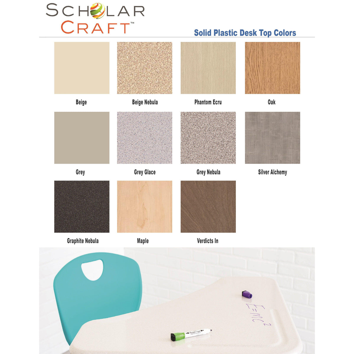 Kaleidoscope Collaborative Learning Adjustable Height Vertebrae Desk w ...