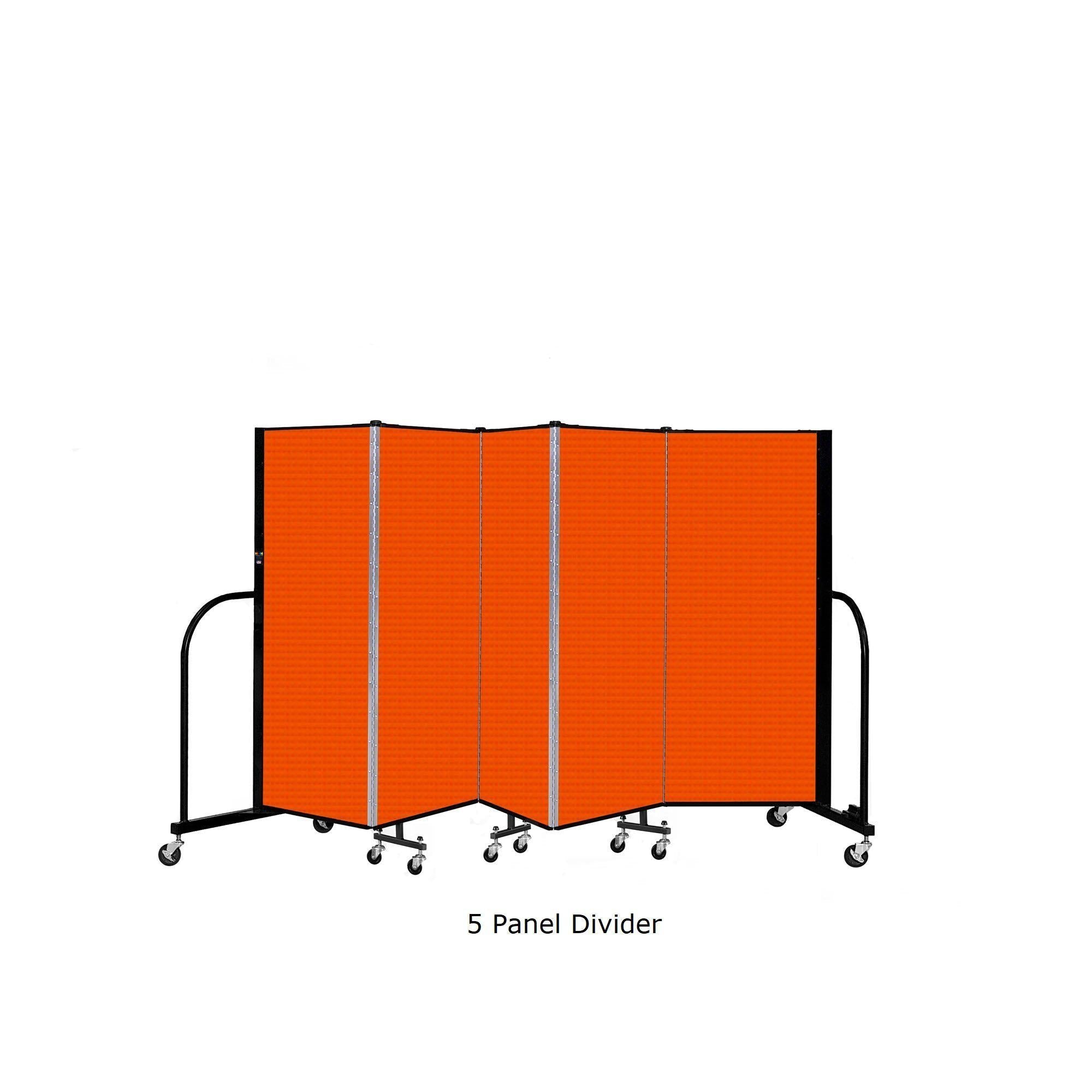 Screenflex FREEStanding Fabric Portable Room Divider Partitions, 5 Ft ...