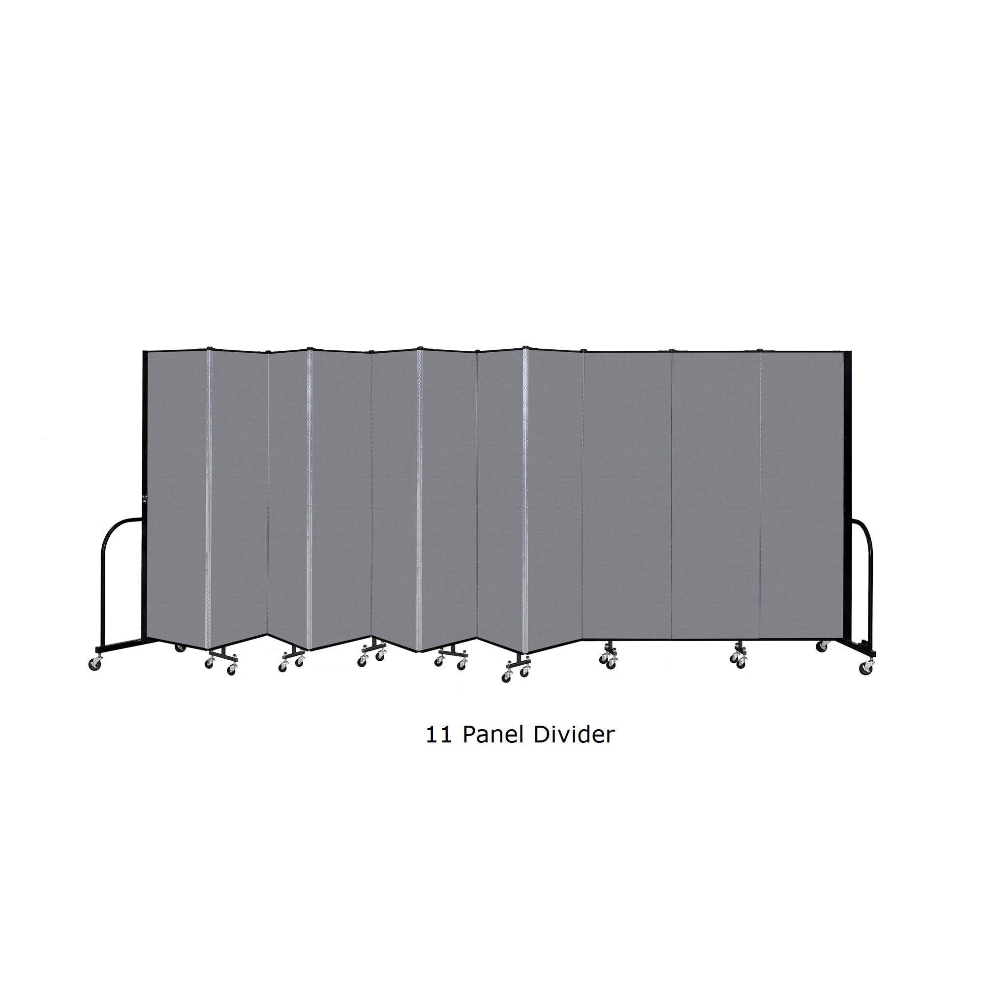 Screenflex FREEStanding Fabric Portable Room Divider Partitions, 6' 8 ...