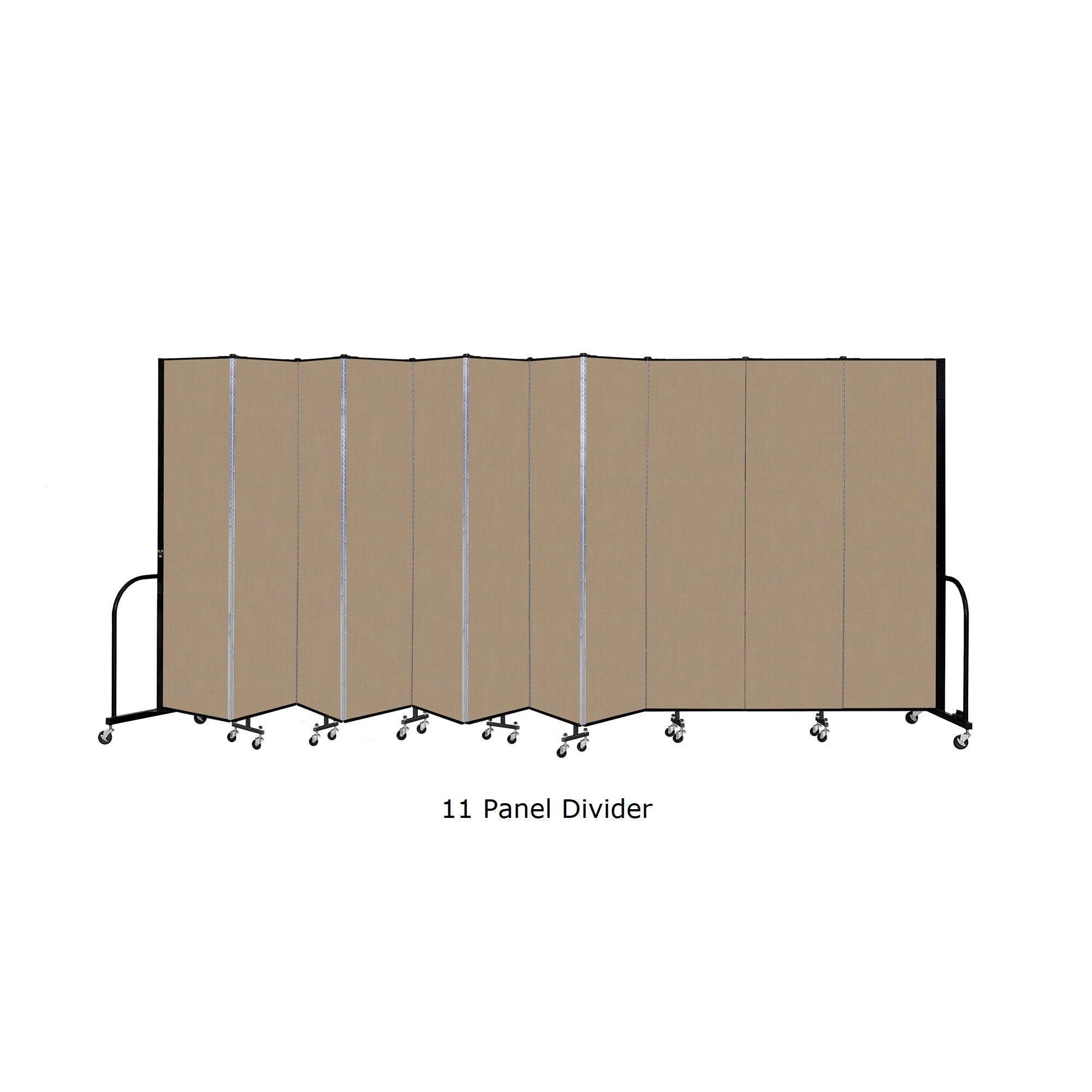 Screenflex FREEStanding Fabric Portable Room Divider Partitions, 7' 4 ...