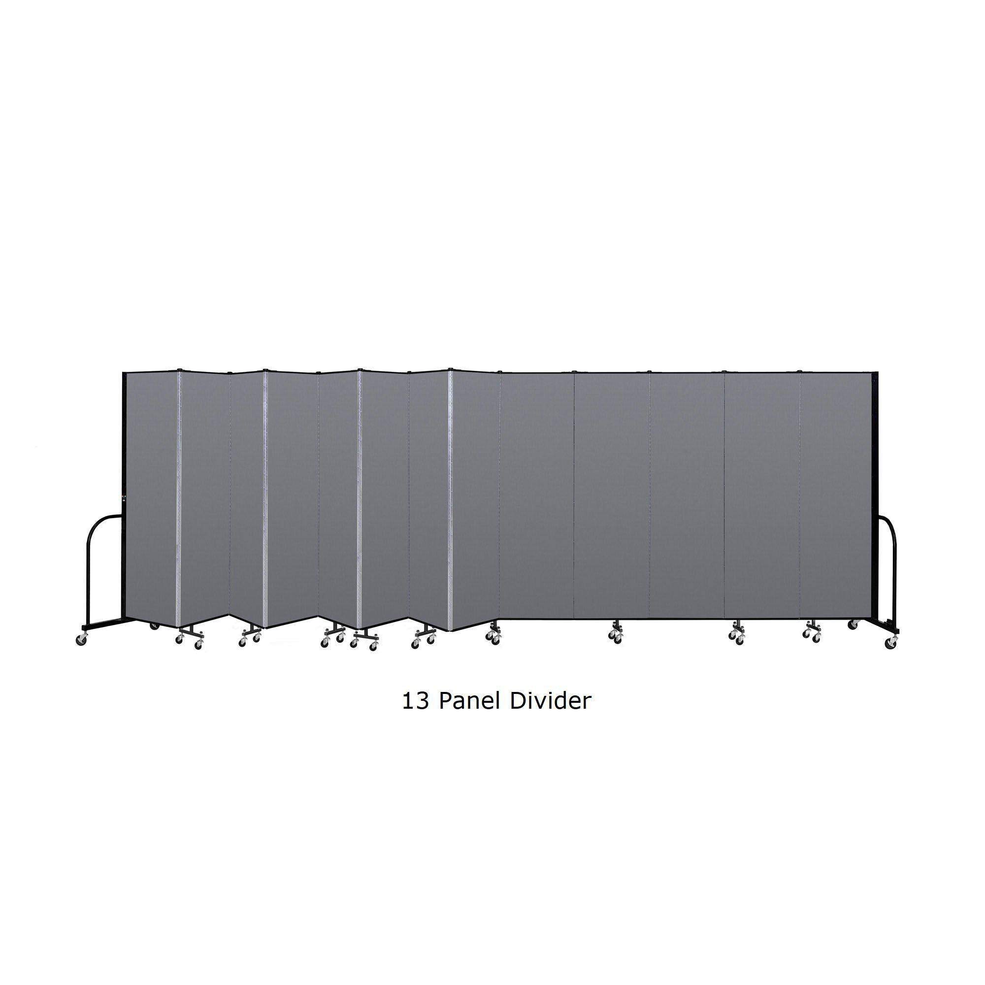 Screenflex FREEStanding Fabric Portable Room Divider Partitions, 7' 4 ...